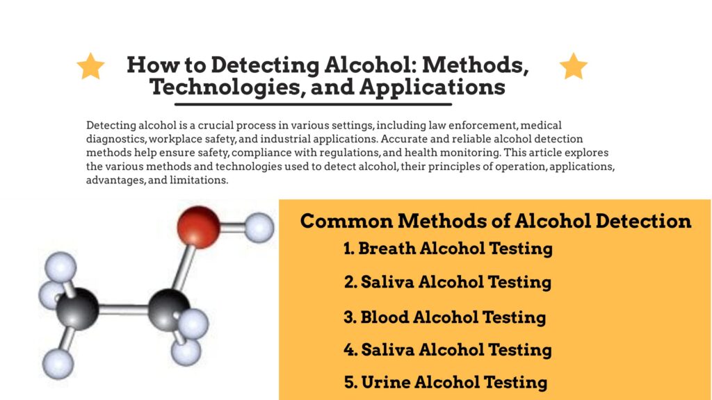 How to Detecting Alcohol: Methods, Technologies, and Applications ...