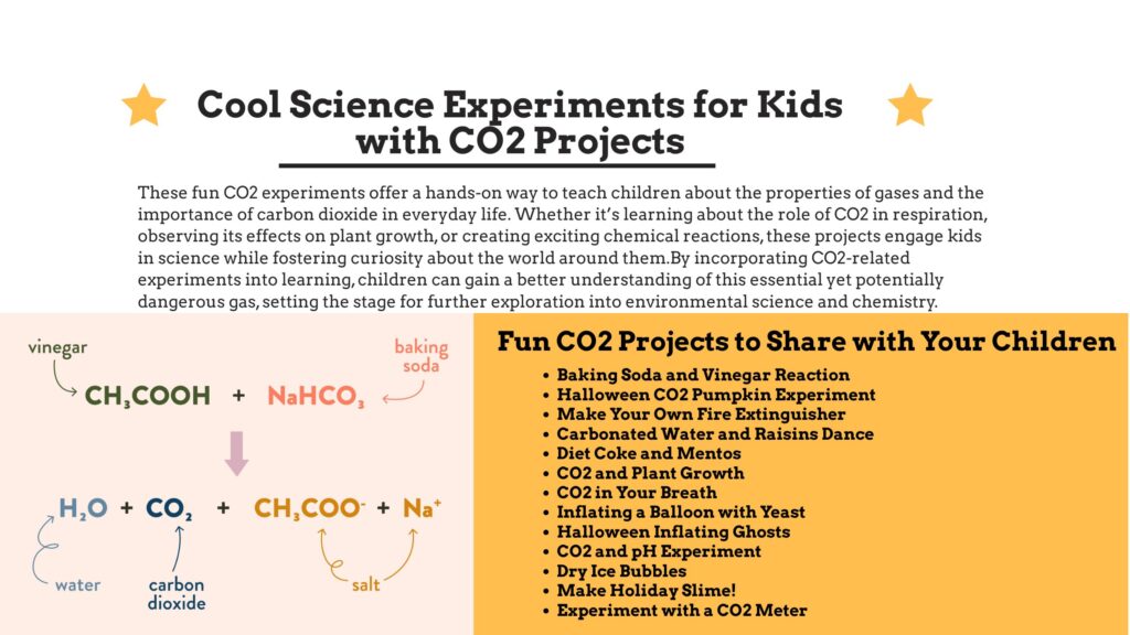 Cool Science Experiments for Kids with CO2 Projects - Sensor One Stop ...