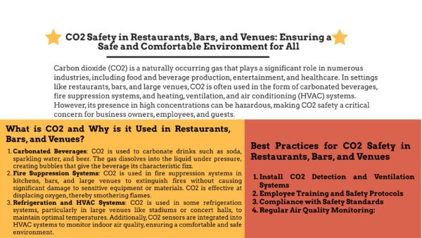 CO2 Safety in Restaurants, Bars, and Venues: Ensuring a Safe and ...