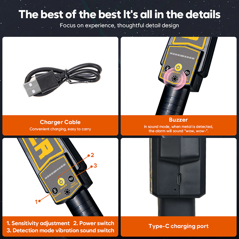 Metal detector portatile ad alta sensibilità DM239B - Sensor One Stop ...