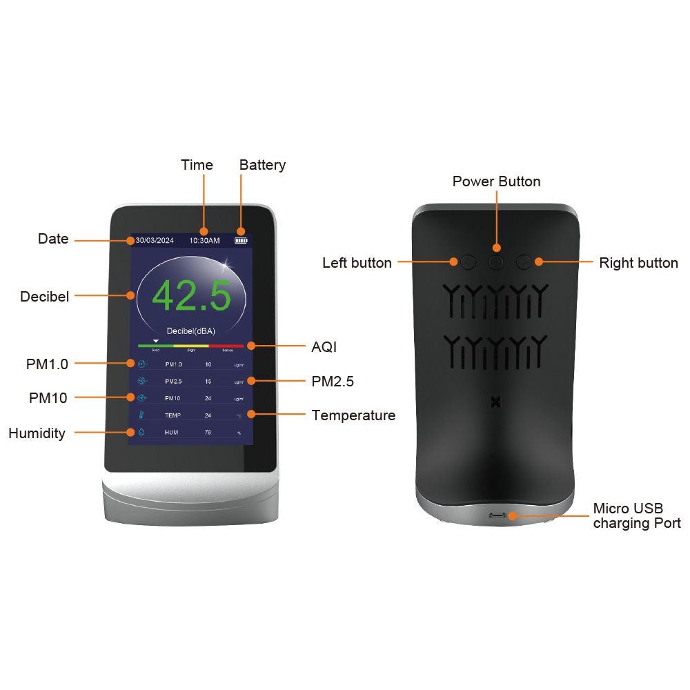 DM72N Decibel Meter & PM2.5 Monitor - Sensor One Stop - The Best Value ...