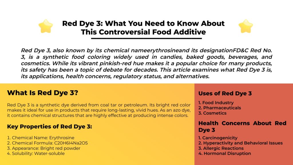 Red Dye 3: What You Need to Know About This Controversial Food Additive ...