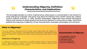 Understanding Oligarchy, Definition: Characteristics, and Implications ...