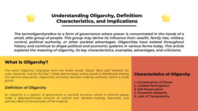 Understanding Oligarchy, Definition: Characteristics, and Implications ...